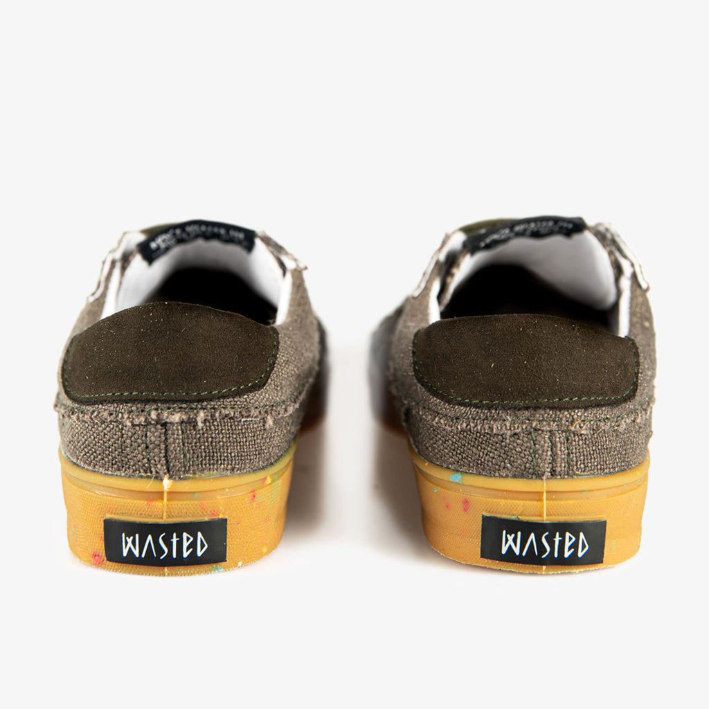 Hemp Low-Top Sneakers Forest-Gum Colour | Venice Wasted Shoes